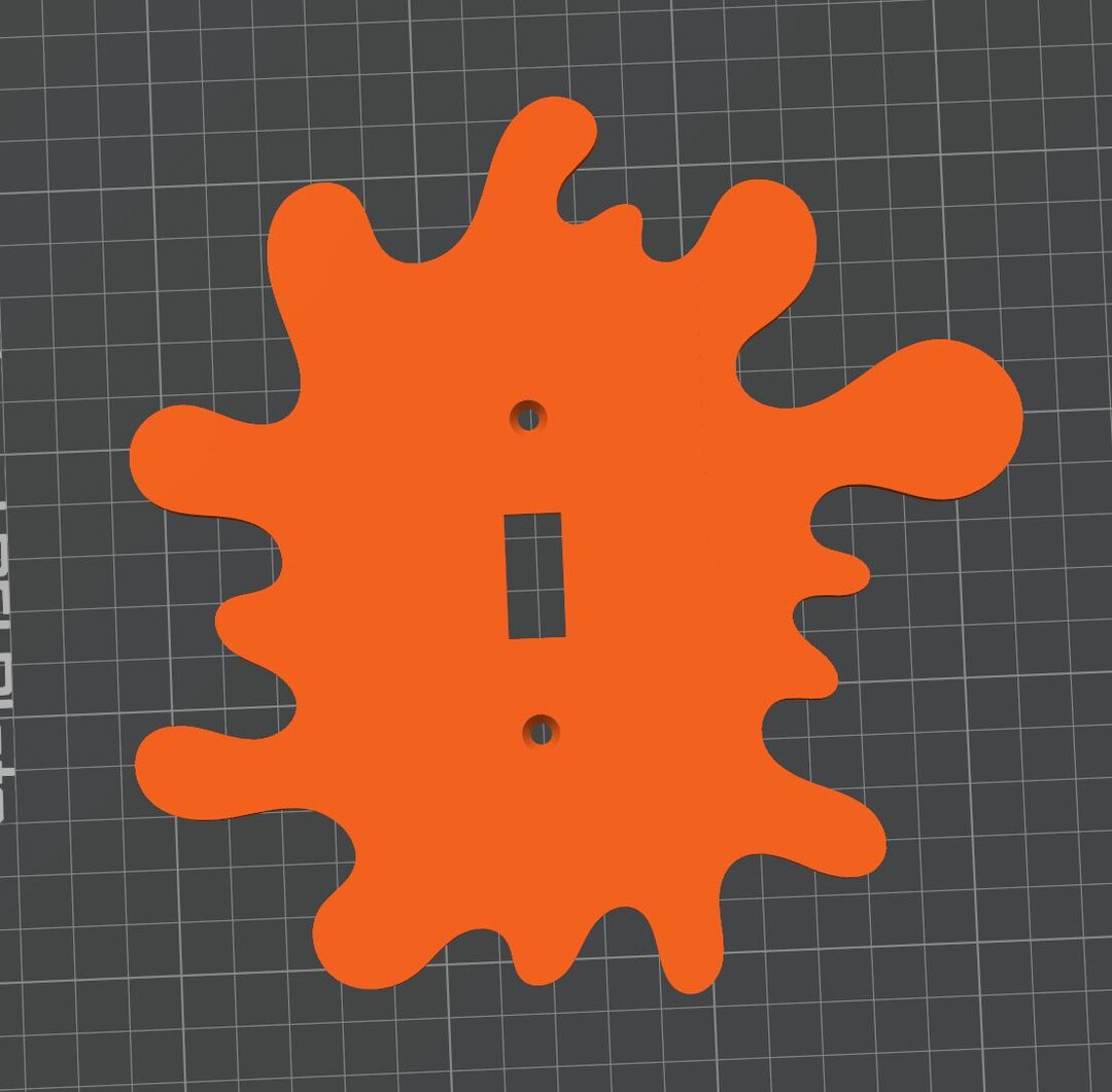 Color Splash Single Gang Switch Plate Cover, Lever Style - STL File for ...