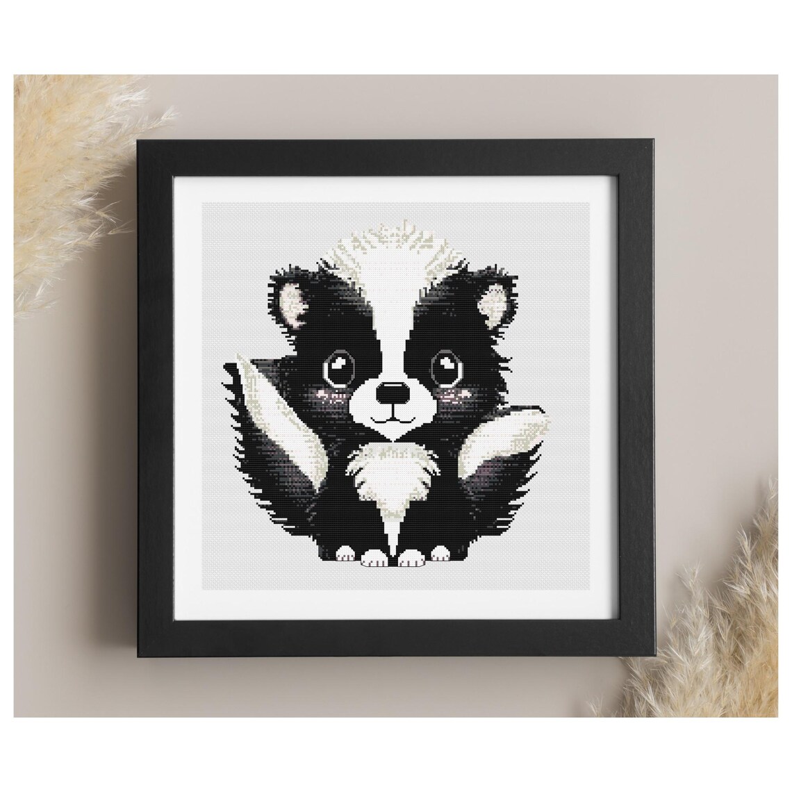 Adorable Skunk Cross-stitch Pattern – Beginner Friendly Woodland Animal ...