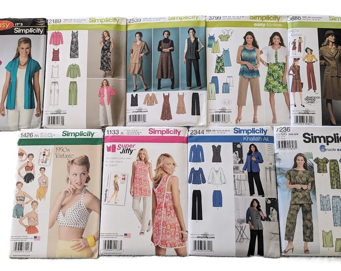 U Pick UNCUT Ff Sewing Pattern Simplicity 7236 2206 3688 2539 2344 2189 ...