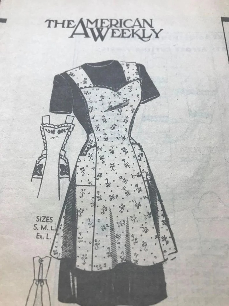 1940s Vintage Sewing Pattern American Weekly 3748 Simplicity 2095 2808 ...