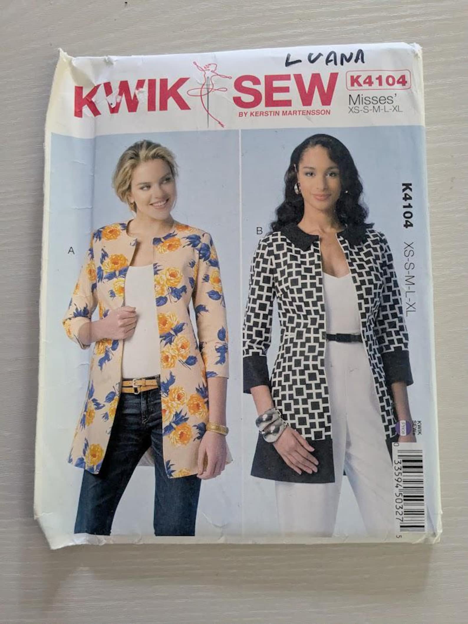 Uncut Kwik Sew Vintage Sewing Pattern 3307 3377 2100 2647 3337 3059 ...