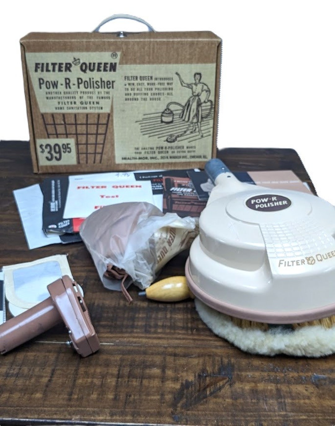 1950s Filter Queen Accessory POW R POLISHER Suitcase Literature - Etsy