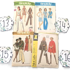 1970s Vintage Sewing Pattern Simplicity 5466 6156 9676 7211 6518 8746 6839 9080 5419 8745 6984 ...
