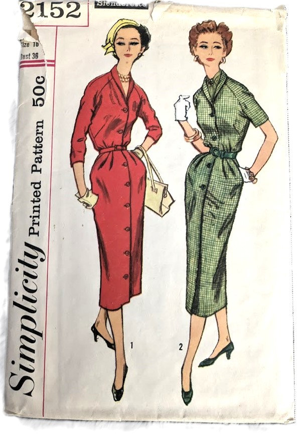 Gorgeous 1950s Vintage Sewing Dress Patterns Simplicity 1988 3752 2226 ...