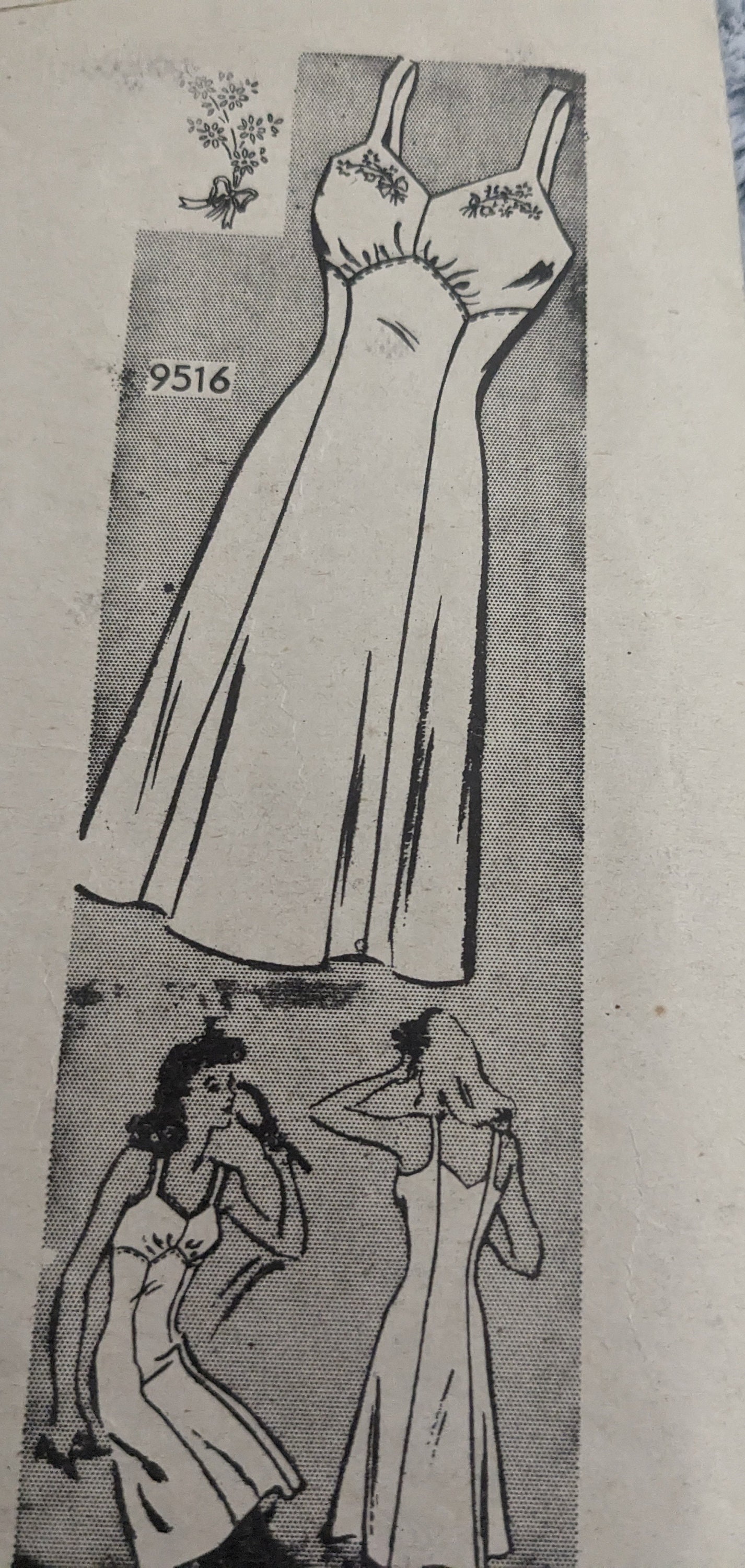 1940s Vintage Sewing Pattern American Weekly 3748 Simplicity 2095 2808 ...