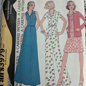 12 and Larger 1970s Vintage Sewing Pattern Mccalls 3979 2506 4795 4467 ...