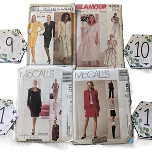 1990s Vintage Sewing Patterns Mccalls 5815 7942 2294 2971 7035 6796 ...
