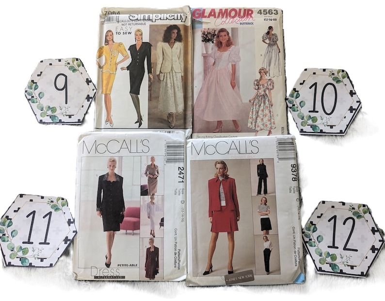 1990s Vintage Sewing Patterns Mccalls 5815 7942 2294 2971 7035 6796 ...