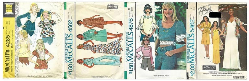 Vintage Sewing Pattern #2 Mccalls 4562 5462 5470 5579 6417 Simplicity ...