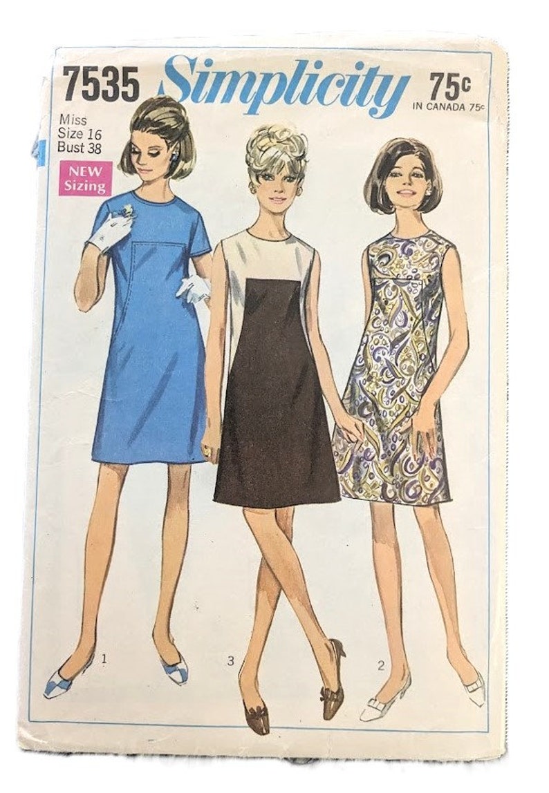B38 1960s Vintage Sewing Pattern Mccalls 9515 9621 9565 Simplicity 7535 ...