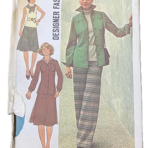 1970s Vintage Sewing Pattern Simplicity 5491 9927 7790 6433 9676 8698 ...