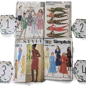 1990s Vintage Sewing Patterns Mccalls 5815 7942 2294 2971 7035 6796 ...