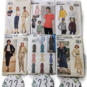 UC Sewing Pattern Butterick 5691 5739 3622 3879 3689 3378 6451 4240 ...