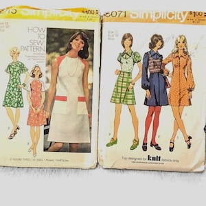 B34 1970s Sewing Pattern Simplicity 9073 7049 5792 7959 9514 7391 6964 ...