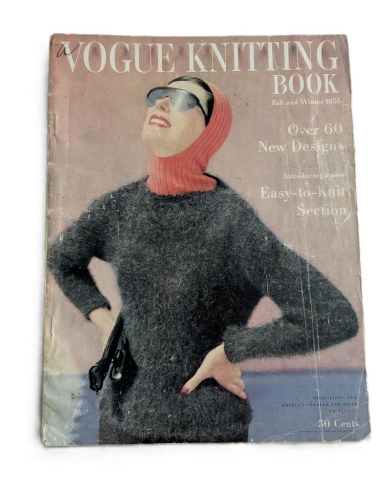 Vintage Vogue Knitting Book Patterns Magazine Fall Winter 1953 1949 1955 Spring Summer 1953 1952 ...