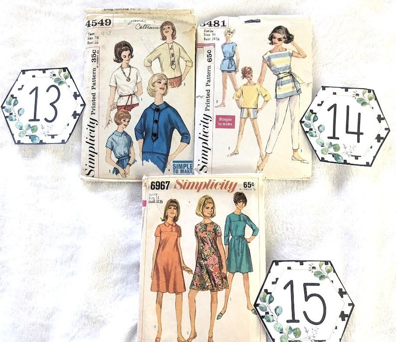 10-18 1960s Vintage Sewing Pattern Mccalls 8337 9258 2365 8020 ...
