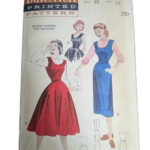 1940s/50s Vintage Sewing Pattern Simplicity 4117 4376 4946 1212 4784 ...