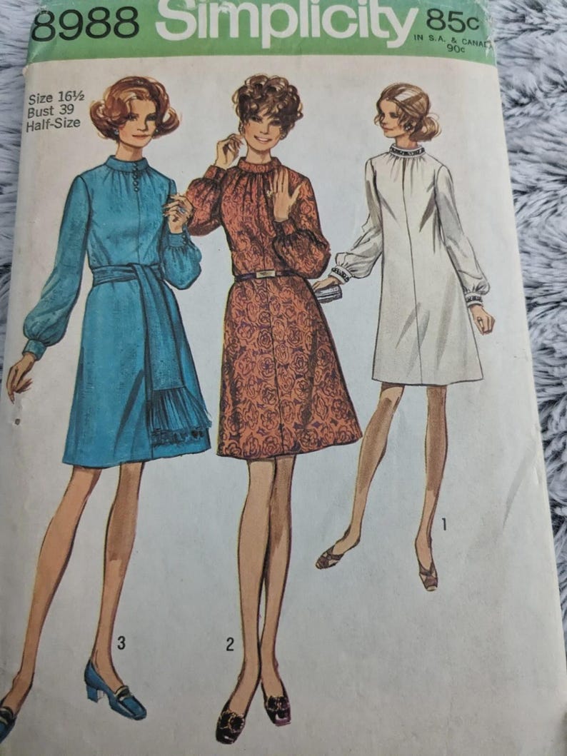 16/18 1960/70s Vintage Sewing Pattern Simplicity 8147 7803 7897 7283 ...