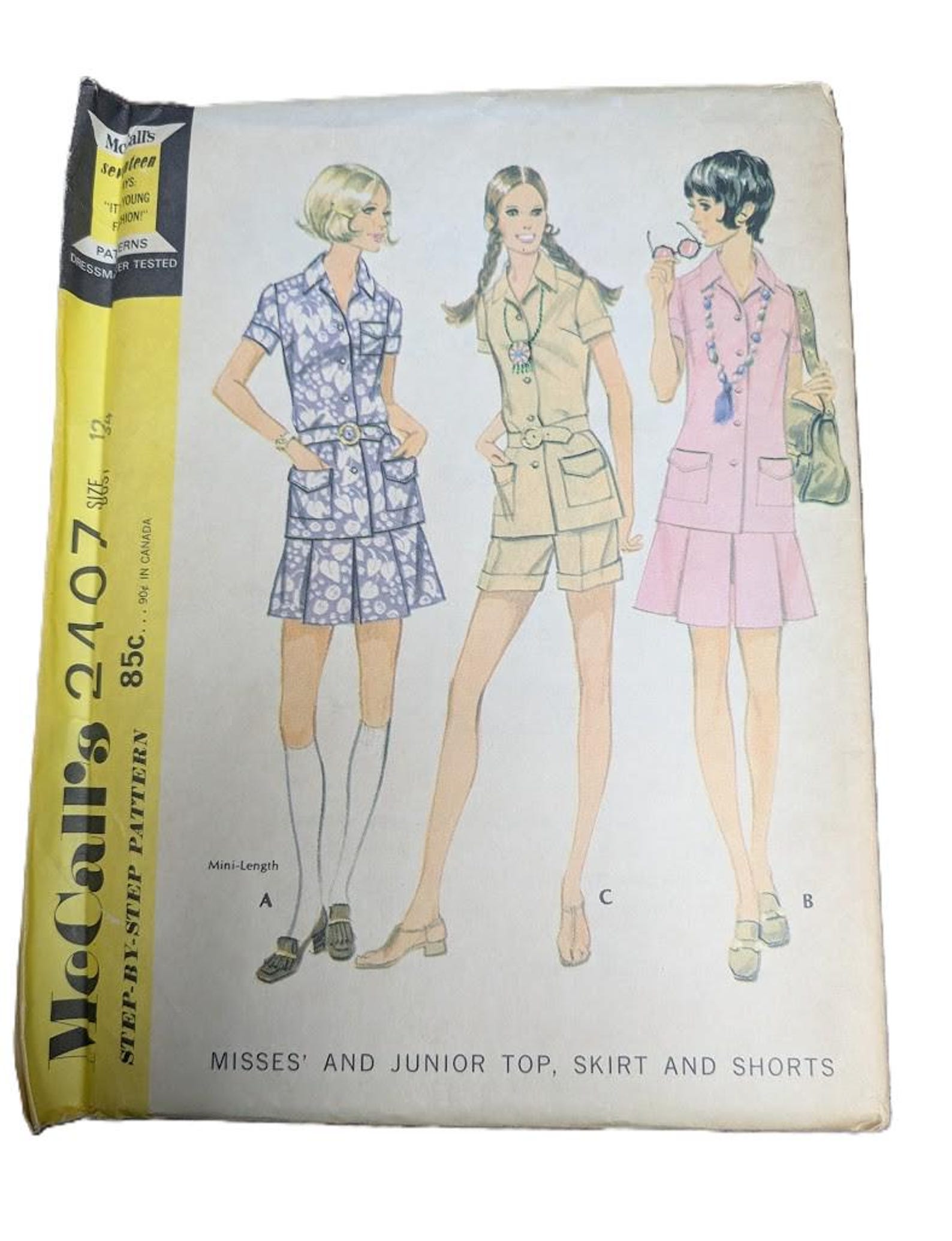 B34 1970s Sewing Pattern Simplicity 9073 7049 7959 9514 7391 6964 8687 ...