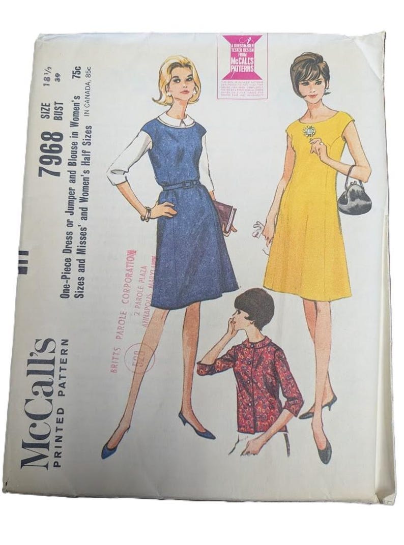 1960s Vintage Sewing Pattern B36-40 Mccalls 9323 8824 8749 7968 7155 ...
