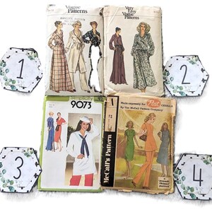 B34 1970s Sewing Pattern Simplicity 9073 7049 5792 7959 9514 7391 6964 ...