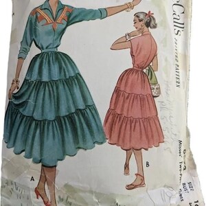 1950s/60s Vintage Sewing Pattern Simplicity 2600 4336 3591 3663 Mccalls ...