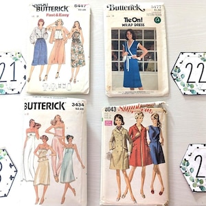 Vintage Sewing Pattern Simplicity 8100 8818 5355 9148 5526 7439 6385 ...