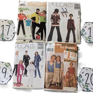 1990s Vintage Sewing Patterns Mccalls 5815 7942 2294 2971 7035 6796 ...