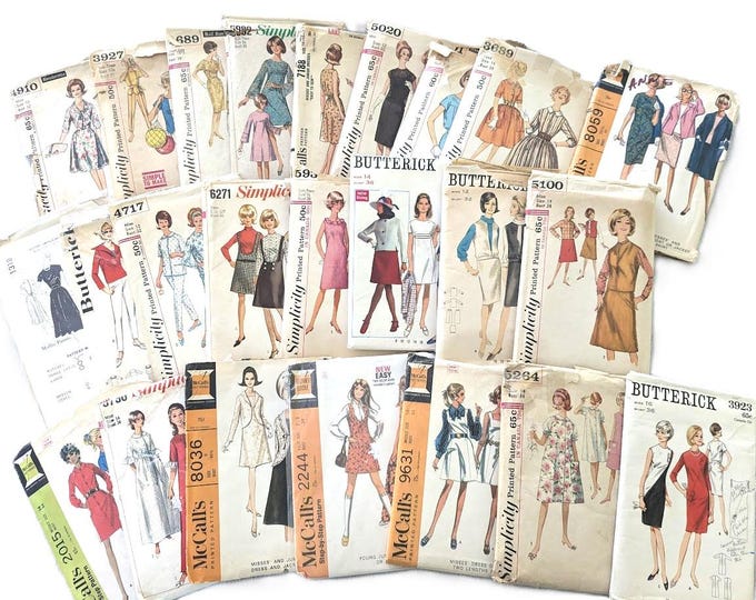 1960s Vintage Sewing Pattern Mccalls 2015 8036 2244 8059 7188 ...