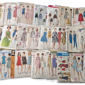 1960s Vintage Sewing Pattern Mccalls 9374 6276 7159 9421 Simplicity ...