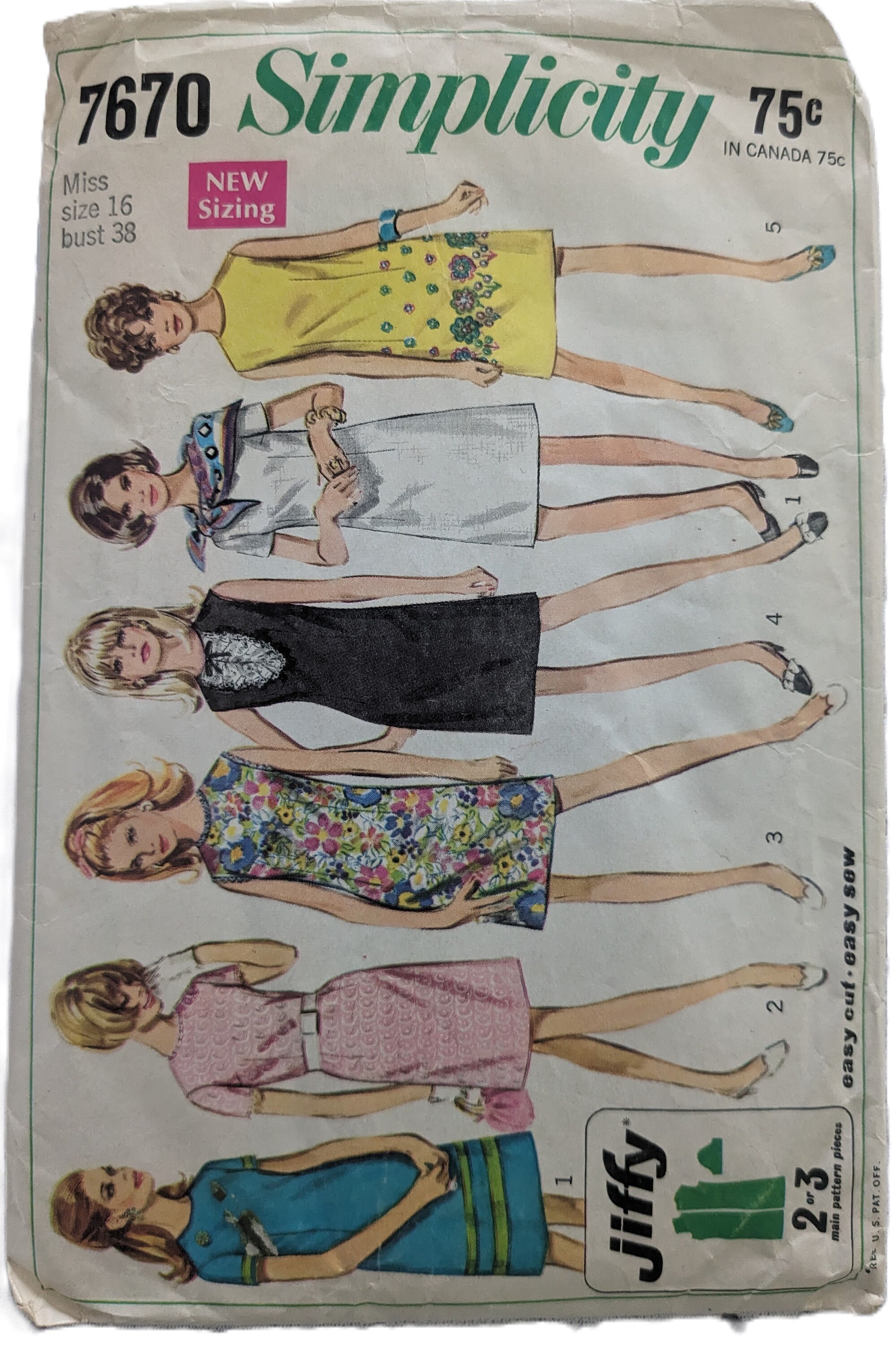 U Pick 1960s Vintage Sewing Patterns Simplicity 8408 7726 6308 7812 ...