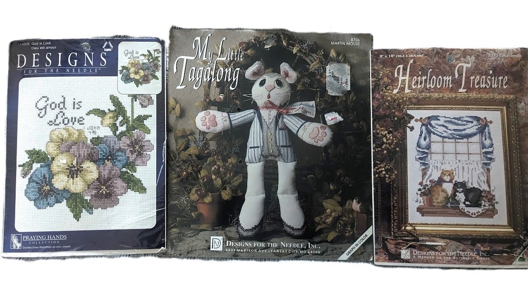 Designs for the Needle Cross Stitch Kits Martin Mouse Doll, God is Love ...