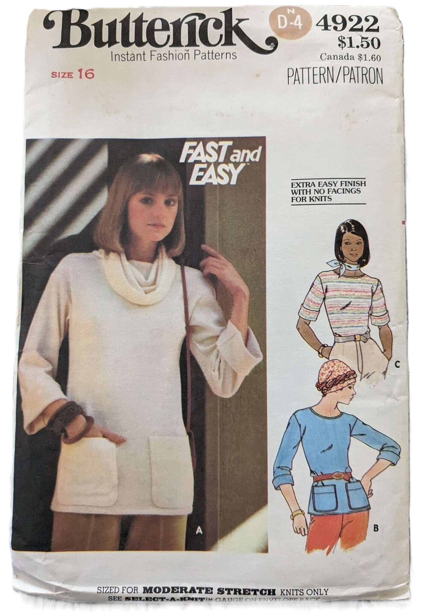 U Pick Vintage 1970s/1980s Sewing Patterns Mccalls 4784 5888 Simplicity ...
