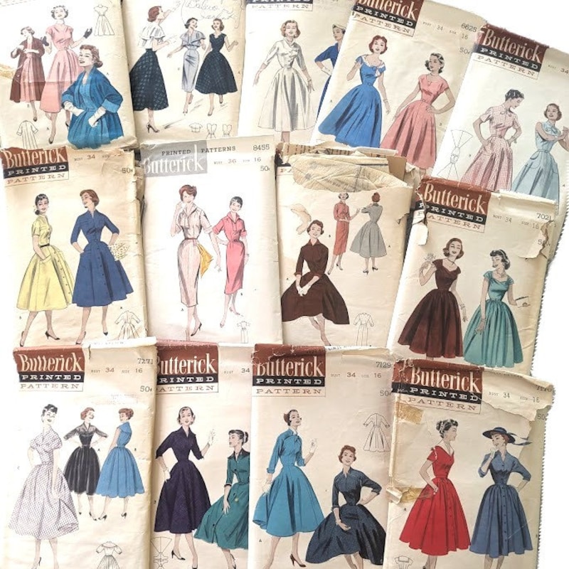 Vintage Sewing Patterns - Etsy