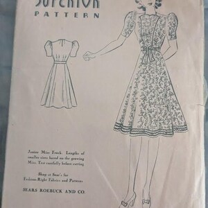 1940s Vintage Sewing Pattern American Weekly 3748 Simplicity 2095 2808 ...