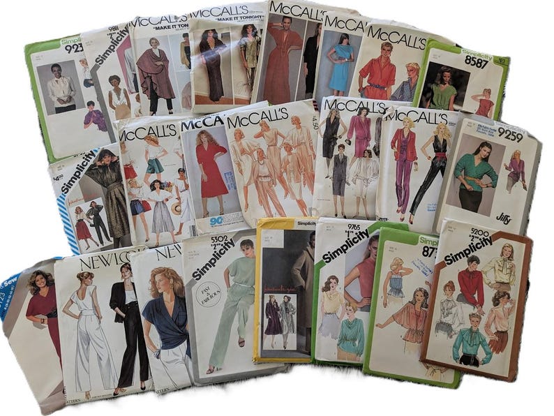 Vintage Sewing Pattern Simplicity 9811 5753 8587 9238 9259 9765 9718 ...