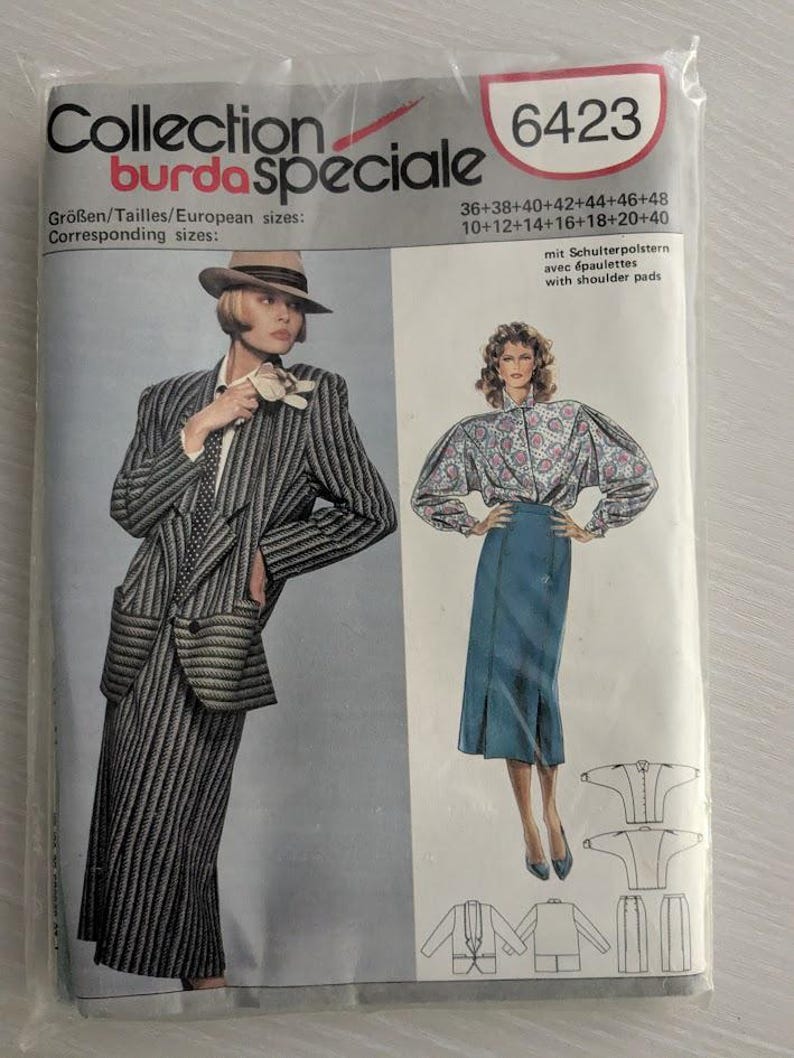 Uncut Sewing Patterns Burda 6964 5079 5425 4915 6235 6500 4826 3135 ...