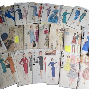 1950/60s Vintage Sewing Pattern Vogue 5109 7781 7855 4971 5565 4243 ...