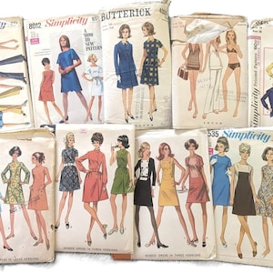 B38 1960s Vintage Sewing Pattern Mccalls 9515 9621 9565 Simplicity 7535 ...