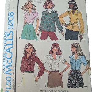 1970s Vintage Sewing Pattern Most Uncut Butterick 3434 6857 5118 6536 ...