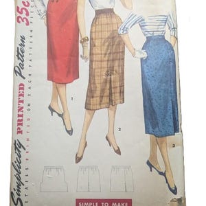 Vintage 1940s/50s Sewing Pattern Simplicity 4442 4631 4519 1566 3322 ...