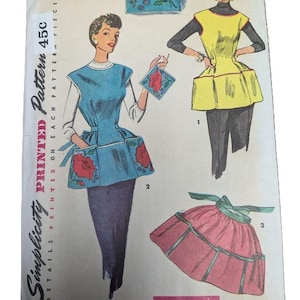 1940s/50 Vintage Sewing Pattern Simplicity 8457 1593 2560 4492 2026 ...