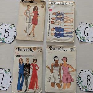 UNCUT Vintage Sewing Pattern Butterick 6077 3458 3078 4845 5983 5280 ...
