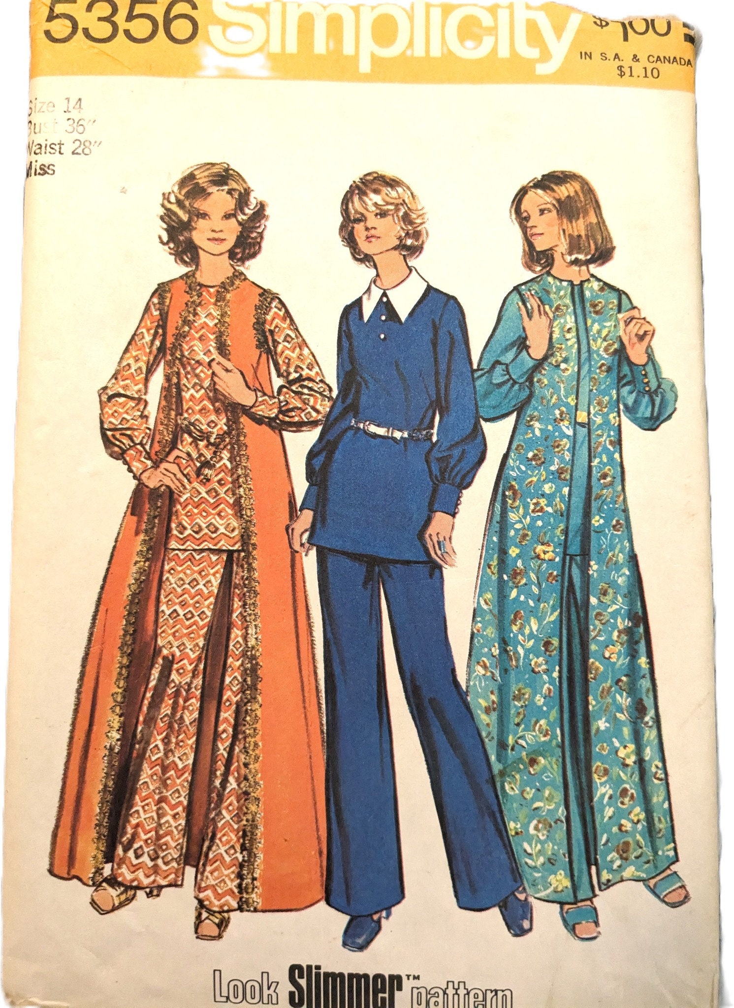 U Pick 1970s Vintage Sewing Patterns Poncho Designer Marie Osmond ...