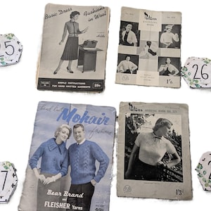 Vintage Knitting Pattern Book Columbia Minerva 79 731 Botany Nomotta ...