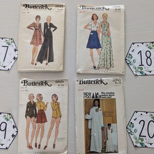 UNCUT Vintage Sewing Pattern Butterick 6077 3458 3078 4845 5983 5280 ...