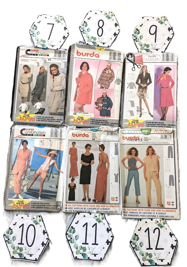 Burda Sewing Pattern 8646 8667 3735 7737 3626 3652 3709 5315 6804 8389 ...