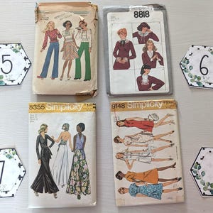 Vintage Sewing Pattern Simplicity 8100 8818 5355 9148 5526 7439 6385 ...