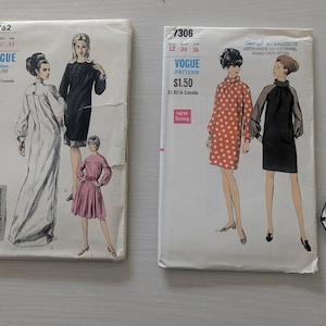 UNCUT Vintage Vogue Sewing Pattern 8234 8105 7759 9253 8177 9224 8244 ...