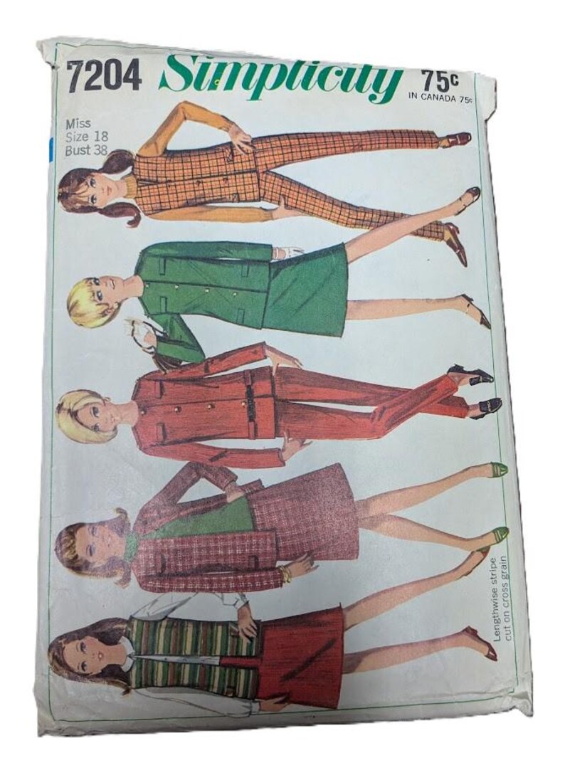 16/18 1960/70s Vintage Sewing Pattern Simplicity 8147 7803 7897 7283 ...